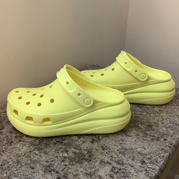 CROCS | Shoes | Bright Lemon Yellow Platform Crocs | Poshmark